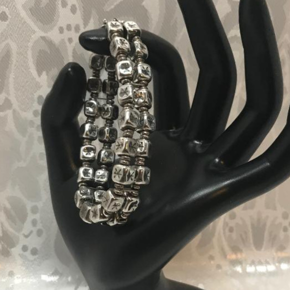 925 Sterling Silver | Jewelry | 925 Sterling Double Strand Cube Bead ...